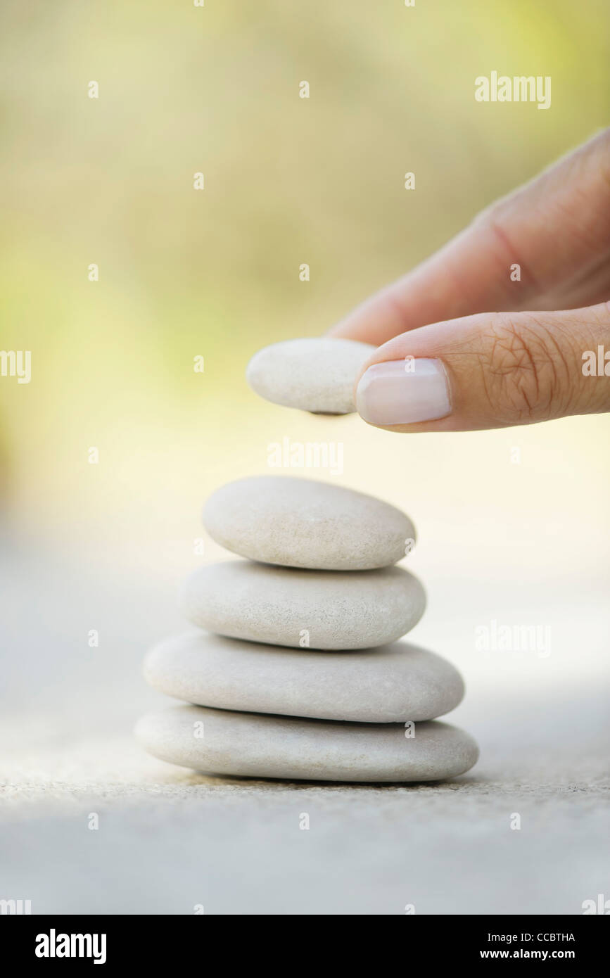 Placing Pebbles High Resolution Stock Photography and Images - Alamy