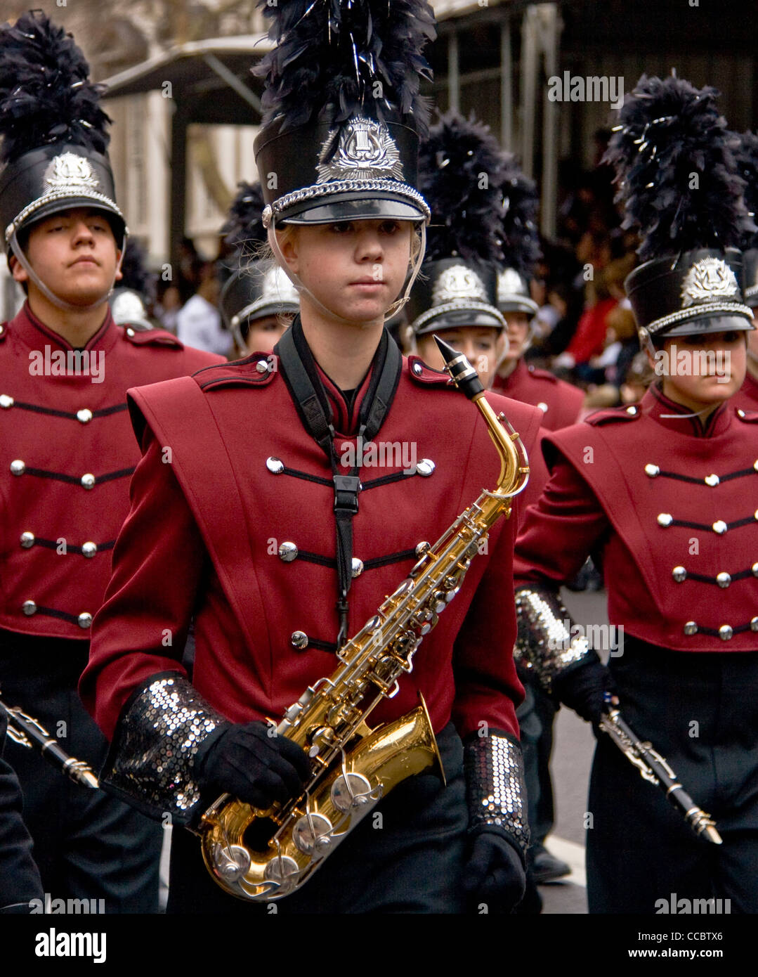 Brass band marching saxophone hi-res stock photography and images - Alamy