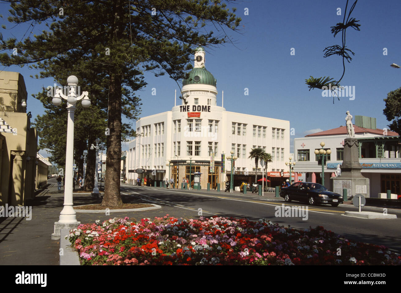 New Zealand Napier Art Deco Buildings The Dome Stock Photo - Alamy