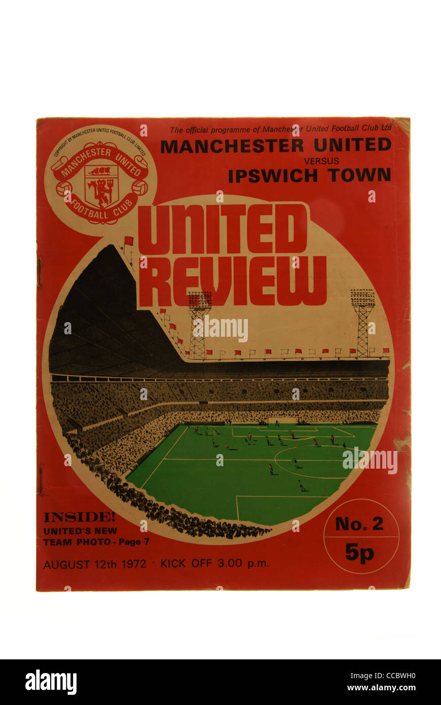 Manchester United Program Stock Photo - Alamy