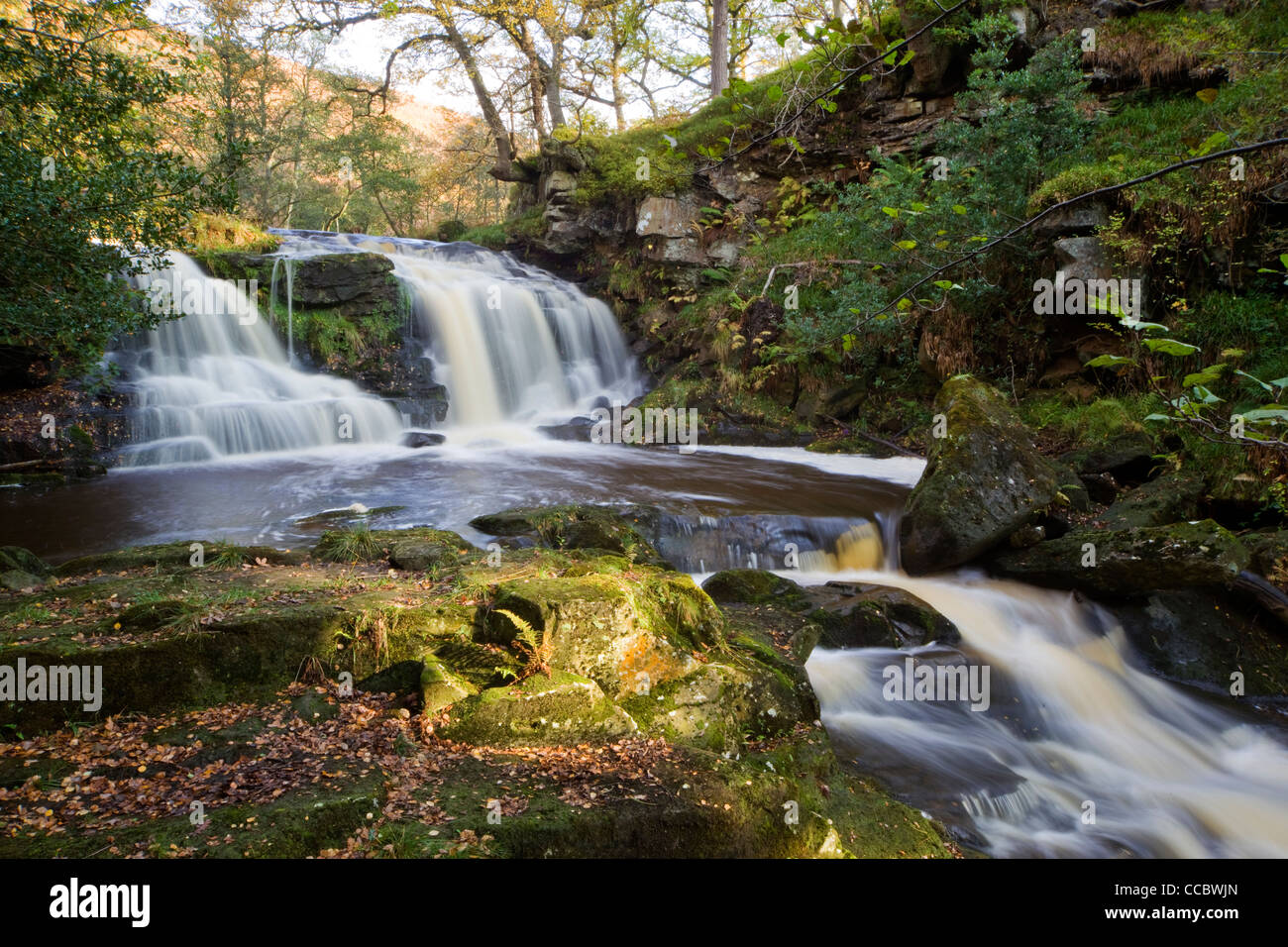 One of the many Waterfalls at Goathland, over which the North York ...