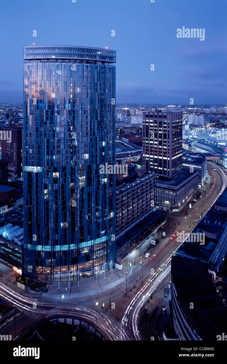 BEETHAM TOWER VIEW OVER CITY OF BIRMINGHAM, DUSK Stock Photo - Alamy