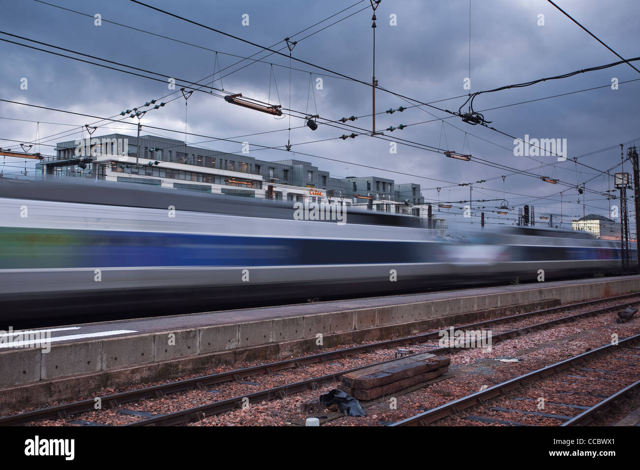 Speeds through station hi-res stock photography and images - Alamy