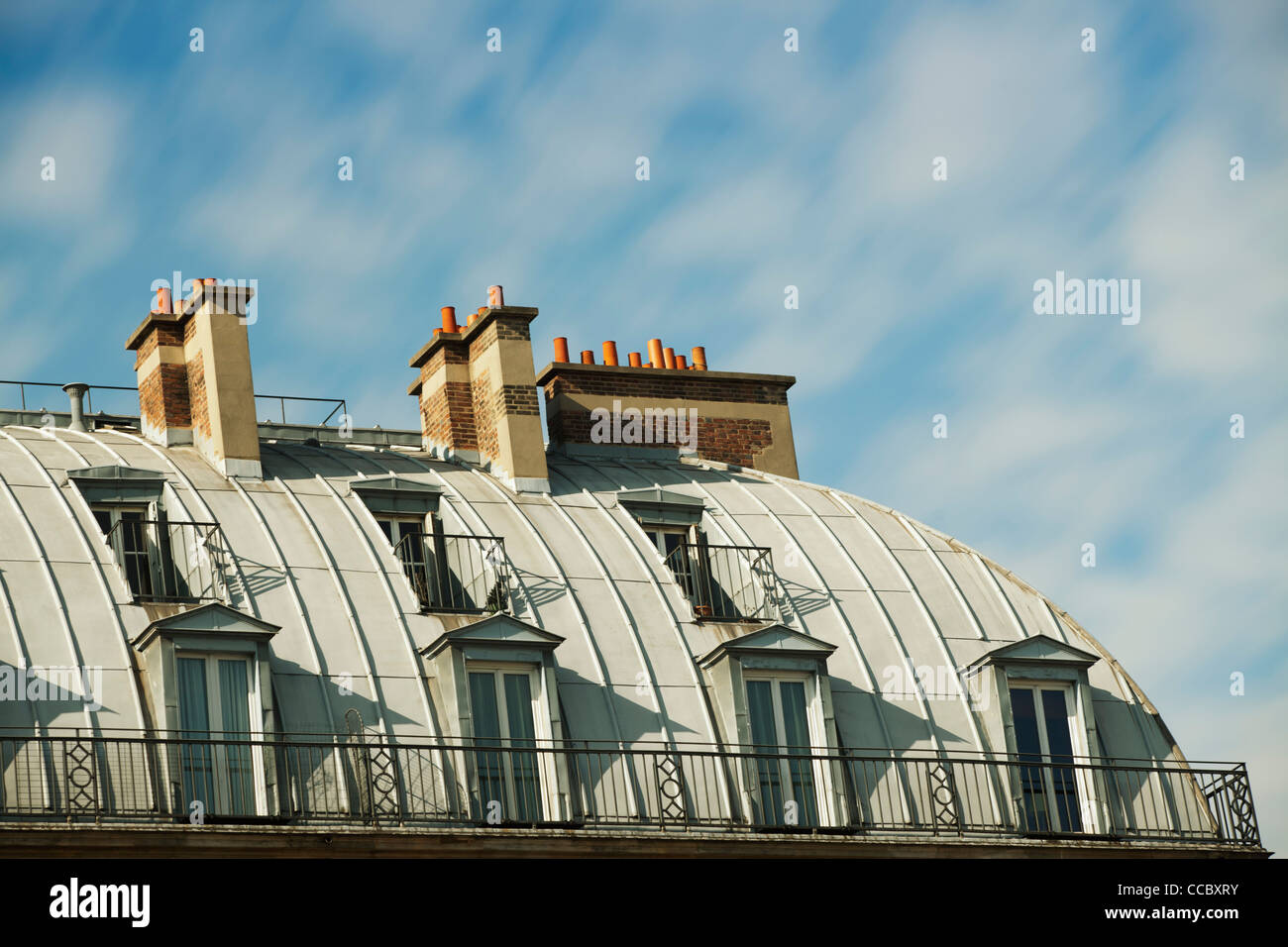 Rooftop chimneys, Paris, France Stock Photo - Alamy