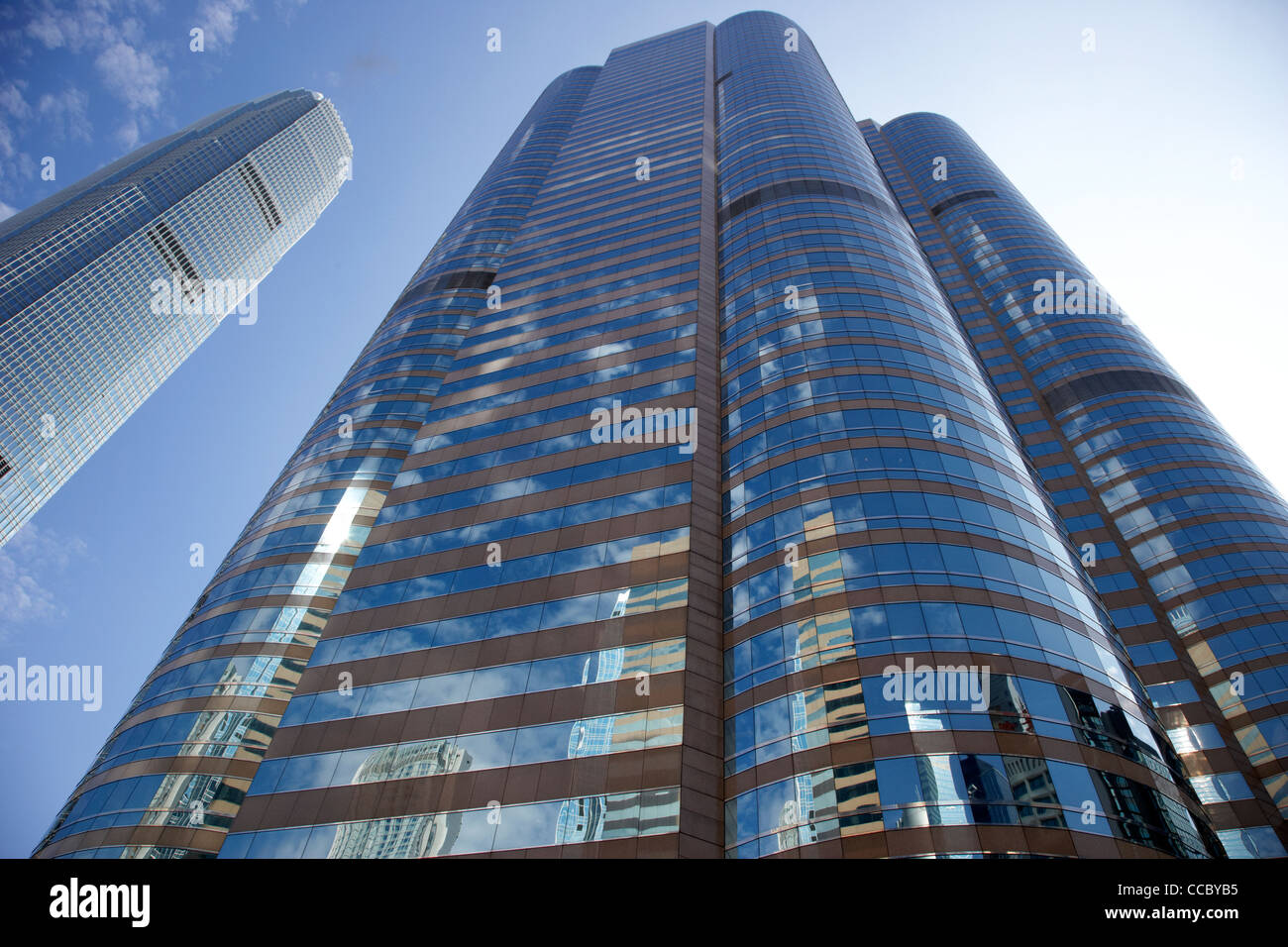 one and two exchange square towers with the one ifc tower hong kong ...
