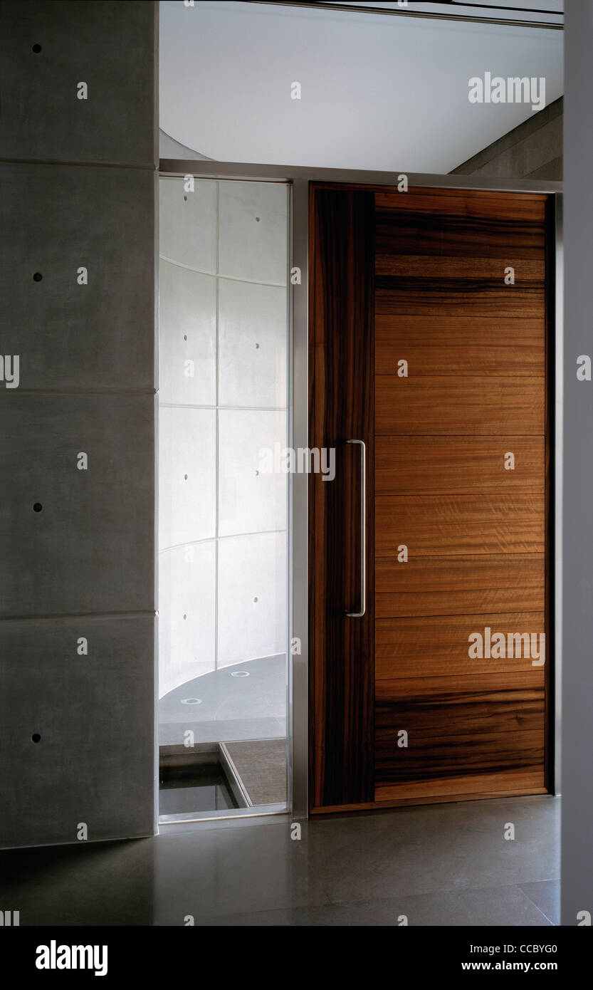 PRIVATE HOUSE MAIN ENTRY VIEWED FROM INSIDE Stock Photo - Alamy