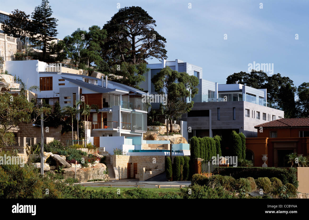 PRIVATE HOUSE VIEW OF NO.11 + NO.13 QUEENS AVENUE Stock Photo - Alamy