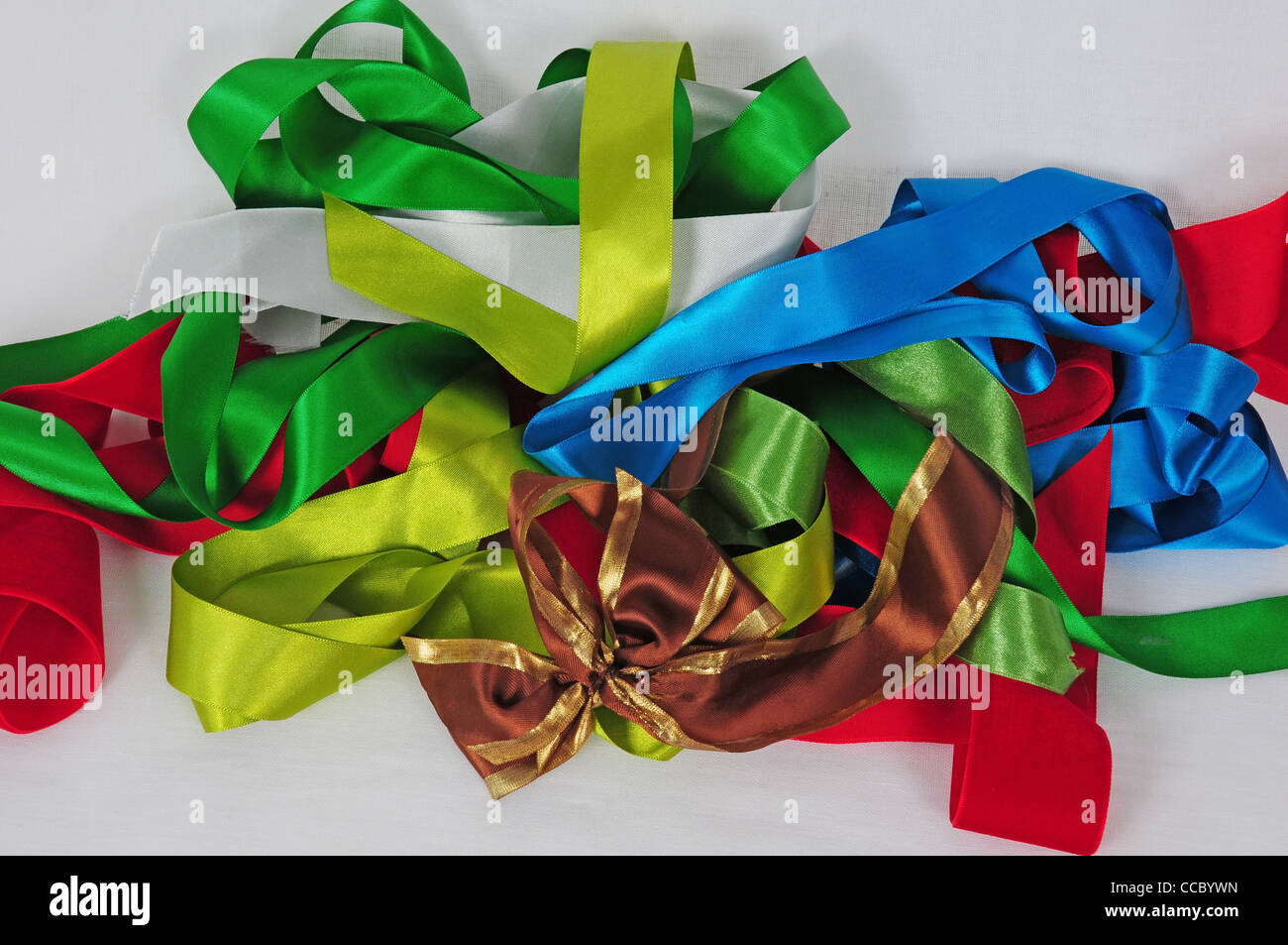 Pile of Ribbons Stock Photo - Alamy