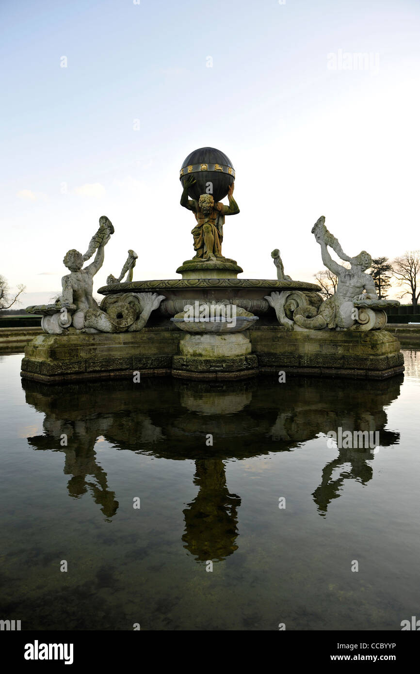 Castle Howard Atlas Fountain-1 Stock Photo - Alamy