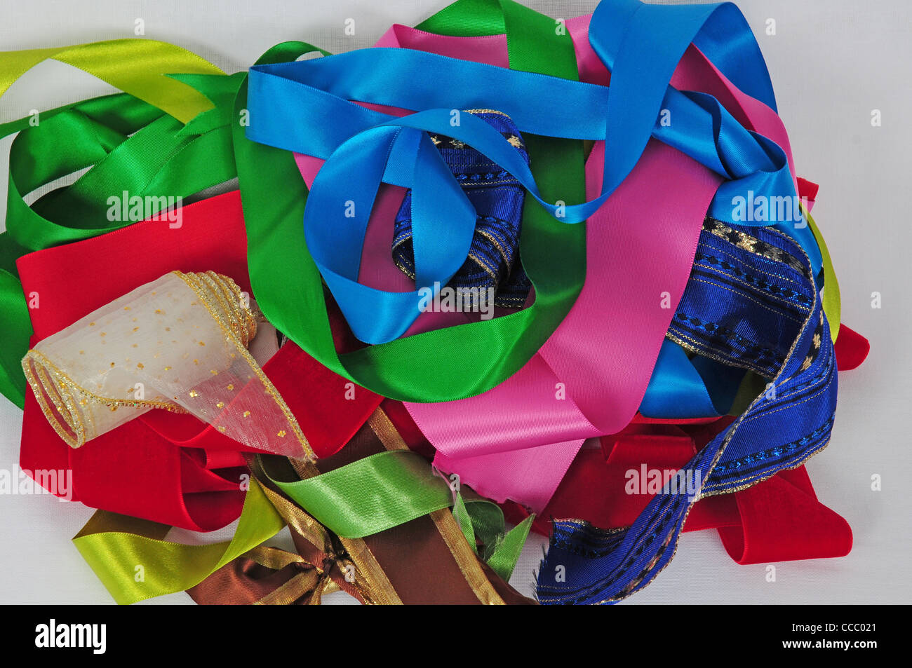 Pile of ribbons Stock Photo - Alamy