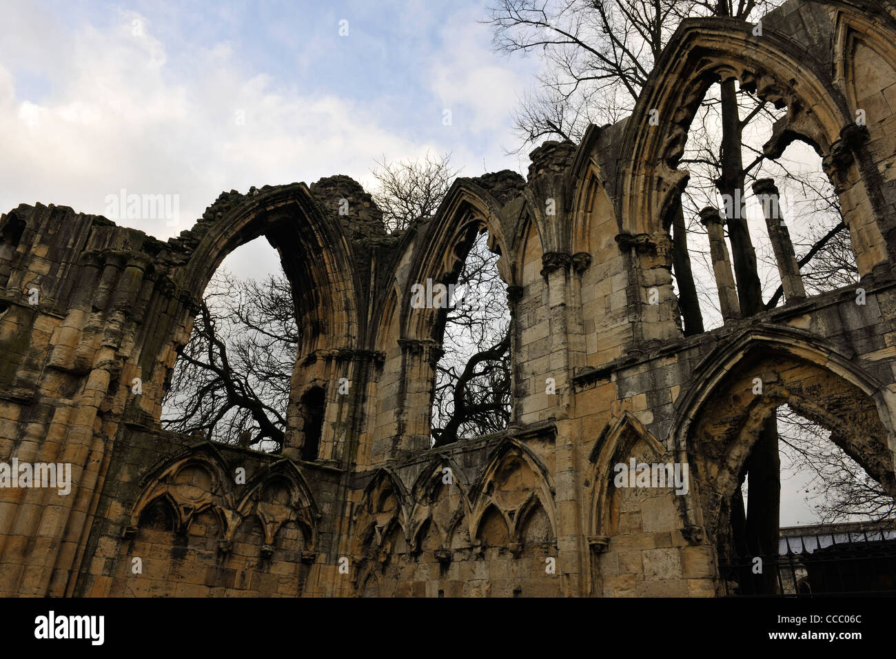 Ruins of St Mary's Abbey, York-1 Stock Photo - Alamy