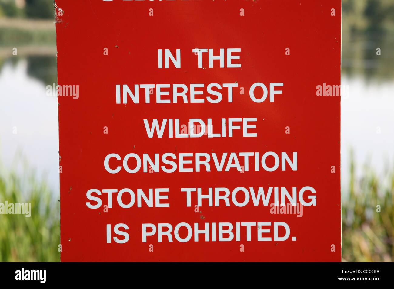 Wildlife Conservation Sign Stock Photos & Wildlife Conservation Sign ...