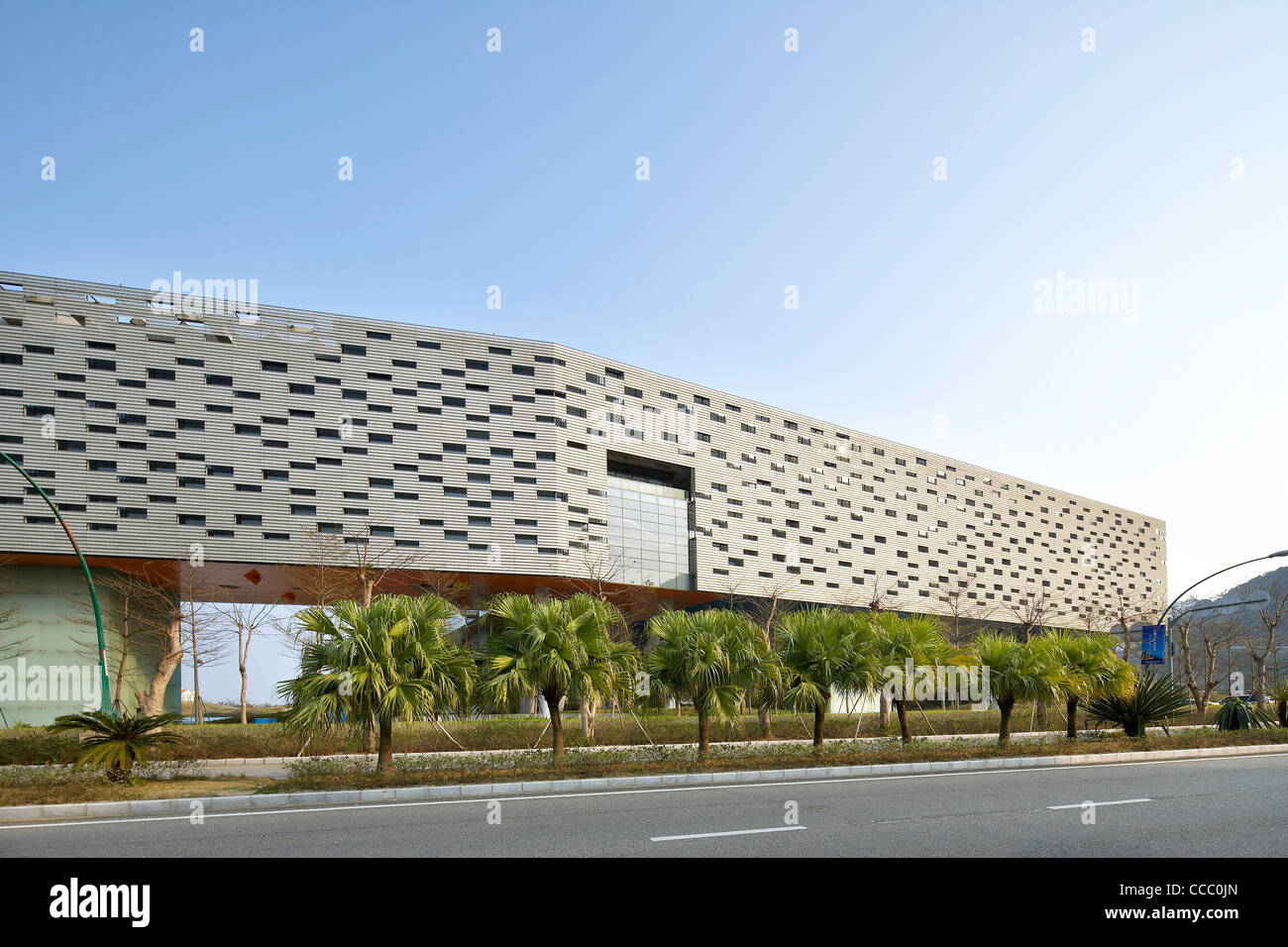 Horizontal Skyscraper - Vanke Center Hovering Over A Tropical Garden ...