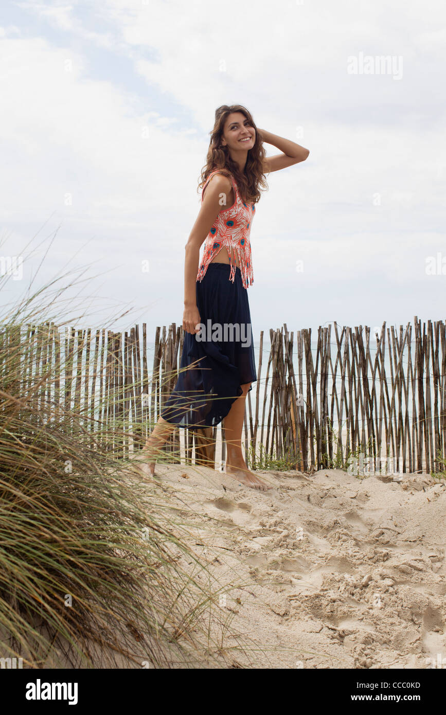 Shot fence on beach hi-res stock photography and images - Alamy