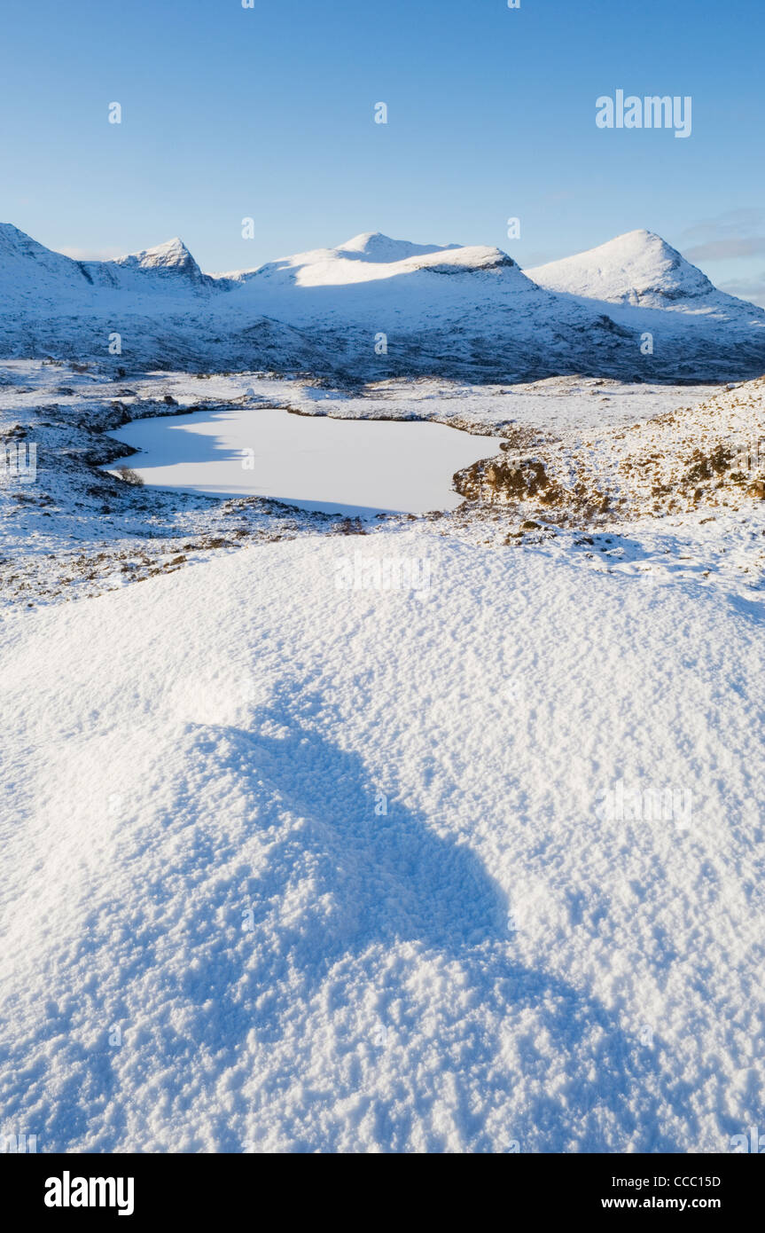 Ben Mor Coigach in winter Stock Photo - Alamy