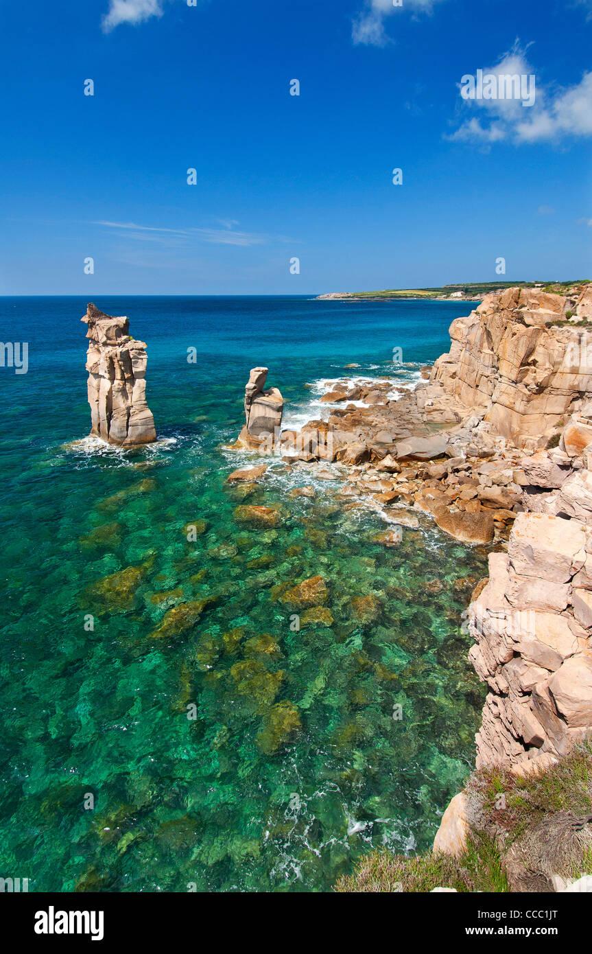 Le Colonne stacks, Carloforte, St Pietro Island, Carbonia - Iglesias ...