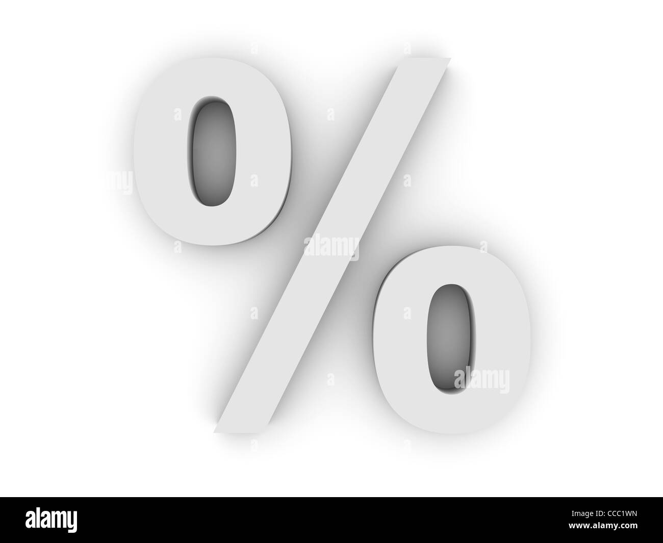 Percentage symbol Cut Out Stock Images & Pictures - Alamy