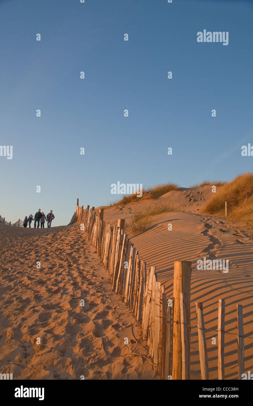 Sand dunes of Formby beach, north of England in January Stock Photo - Alamy