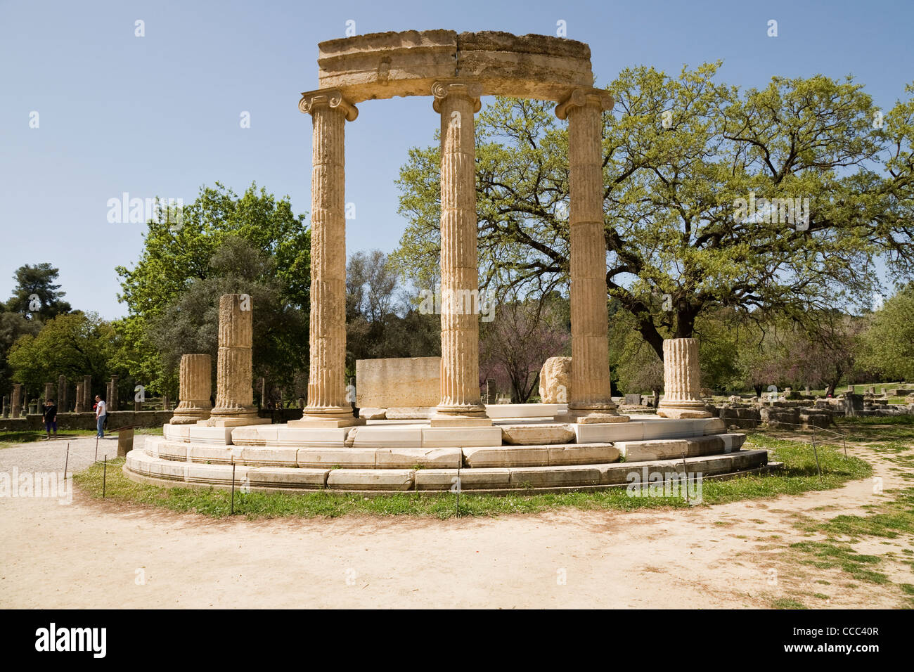 The Philippeion at Olympia, Peloponnese, Greece Stock Photo - Alamy