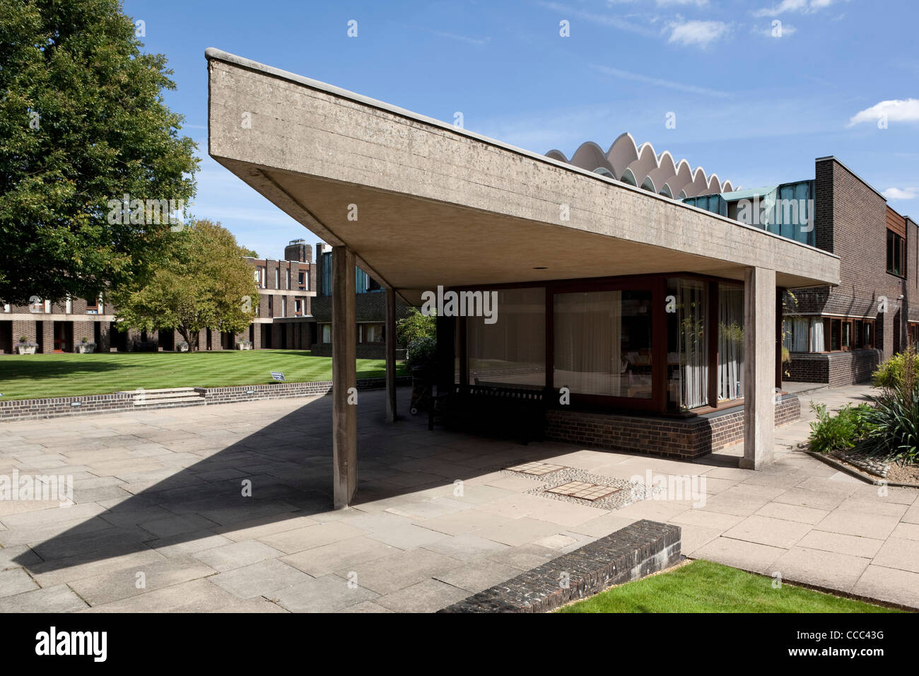 The First Two Courts And The Central Building Of Fitzwilliam College ...