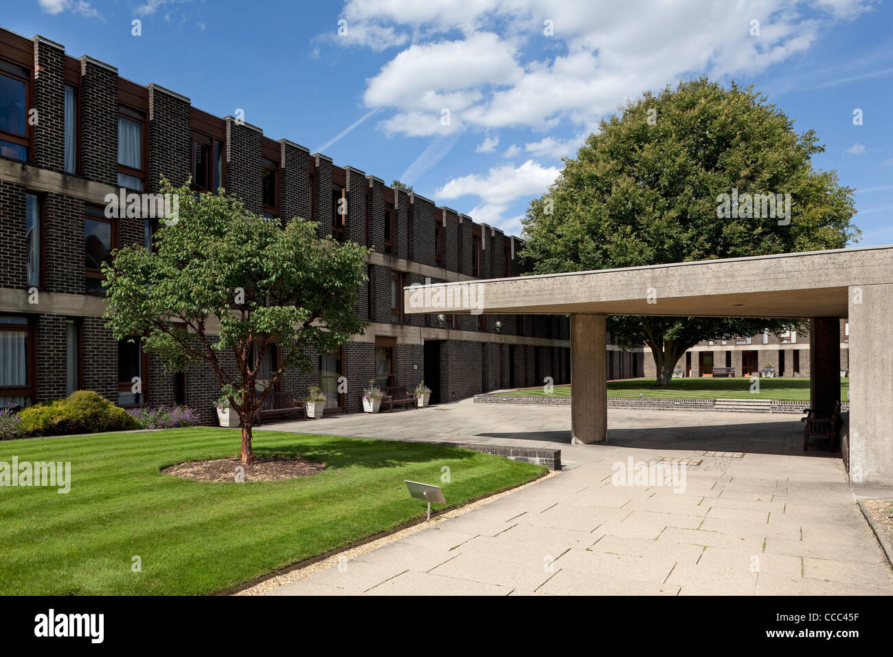 The First Two Courts And The Central Building Of Fitzwilliam College ...