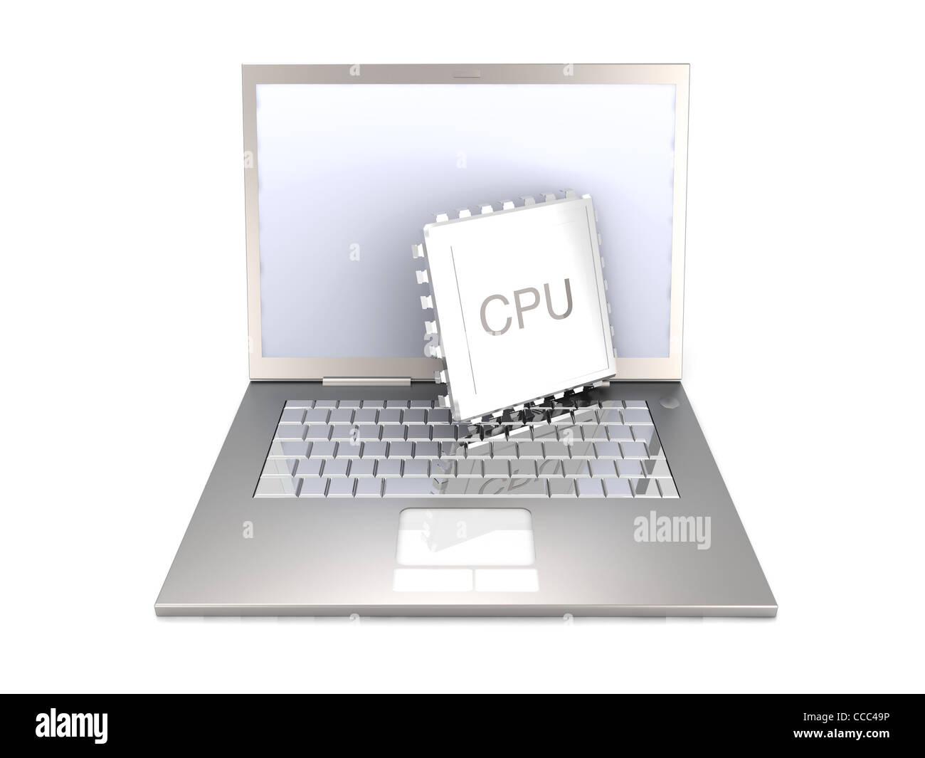 Cpu and laptop Stock Photo - Alamy