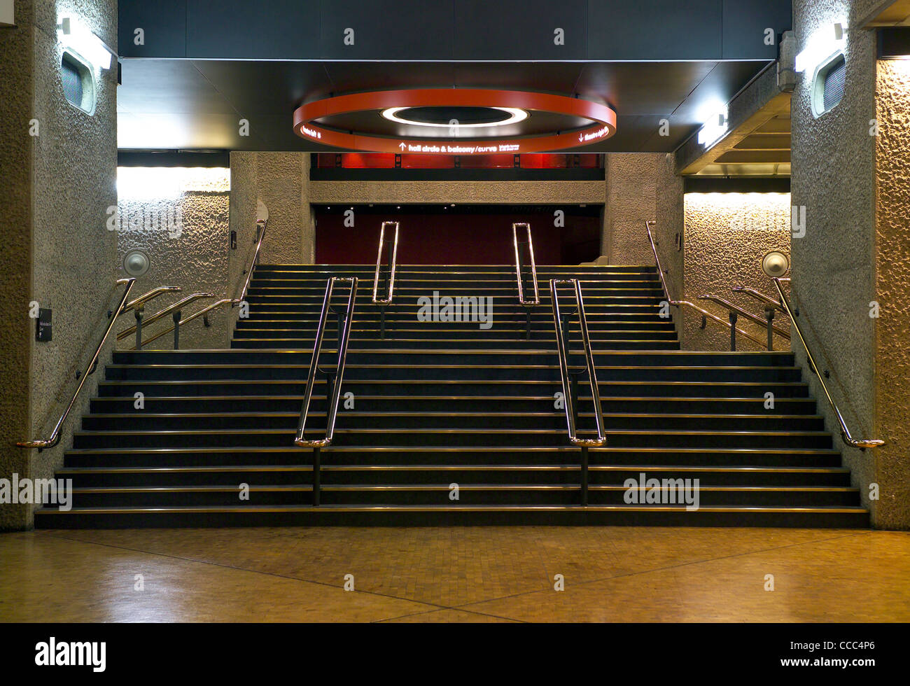 the barbican centre, ahmm llp. major refurbishment, staircase Stock ...