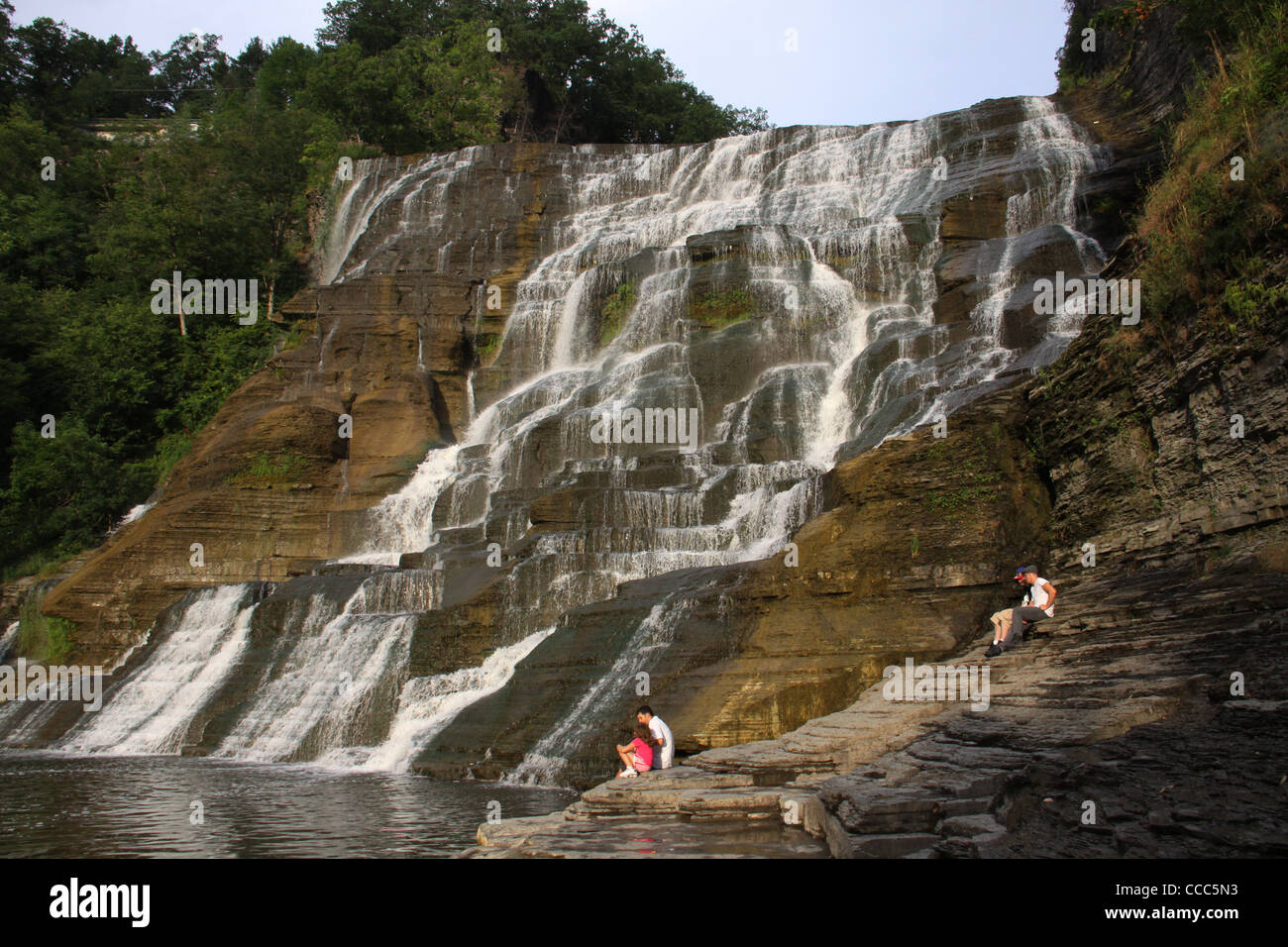 Ithaca Falls Waterfalll Ithaca park Finger Lakes Region New York State ...