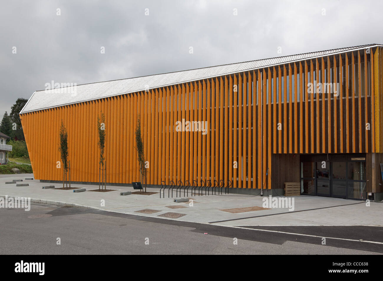 VENNESLA LIBRARY, VENNESLA, NORWAY, 2011 Stock Photo - Alamy