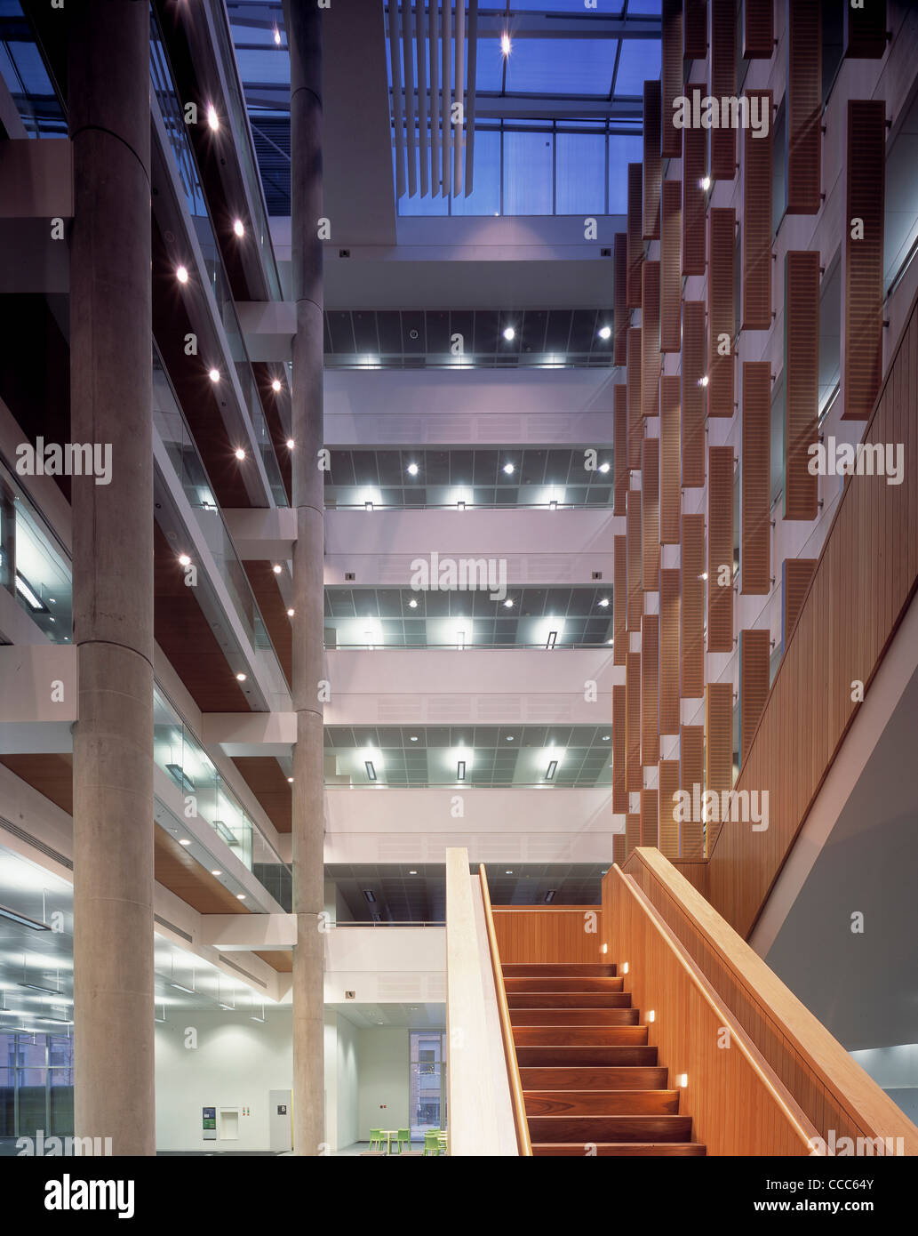 BBC MEDIA VILLAGE VIVA CITY BROADCASTING BUILDING - ATRIUM VIEW UP TO ...