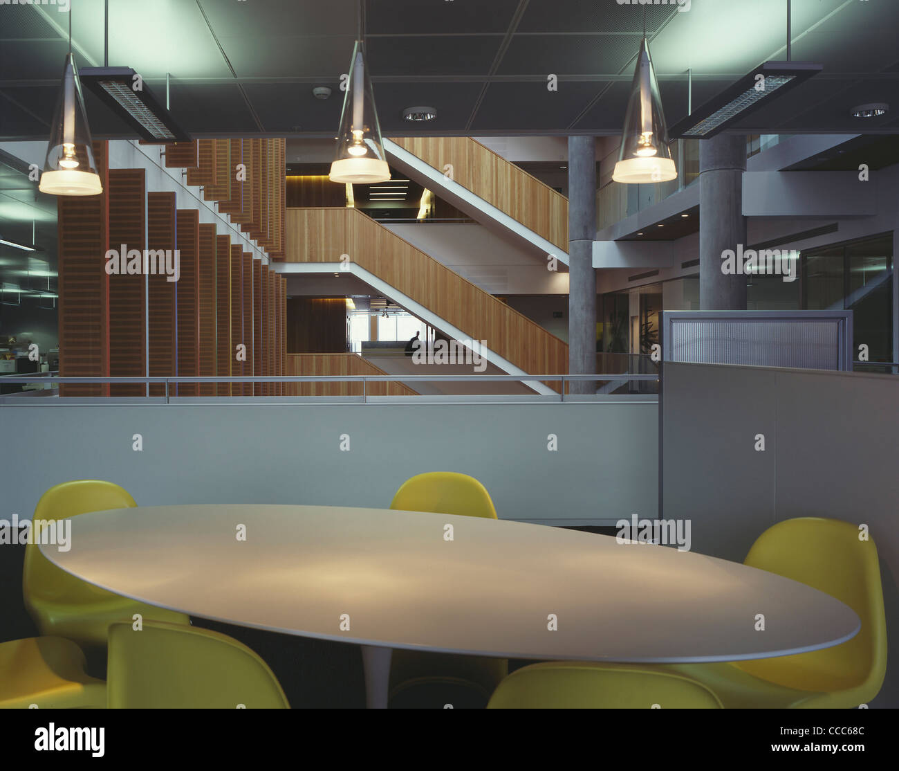 BBC MEDIA VILLAGE VIVA CITY BROADCASTING BUILDING - VIEW OVER TABLE TO ...