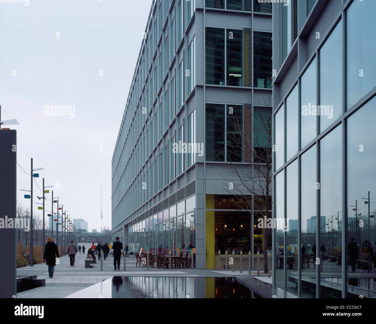 BBC MEDIA VILLAGE STREET VIEW Stock Photo - Alamy