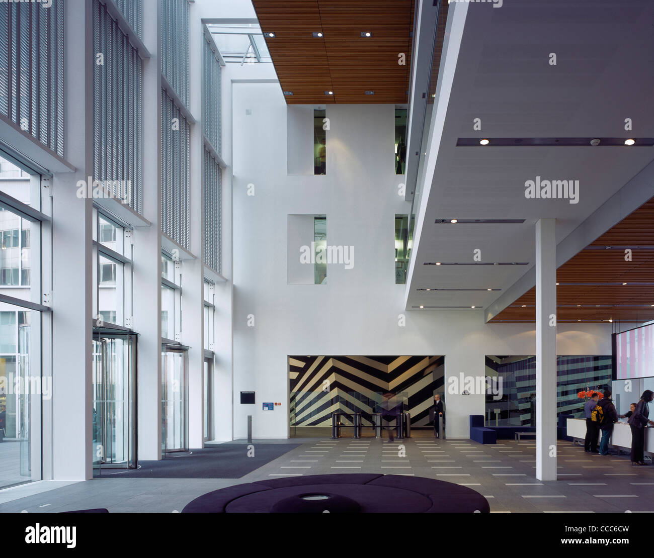 BBC MEDIA VILLAGE RECEPTION Stock Photo - Alamy