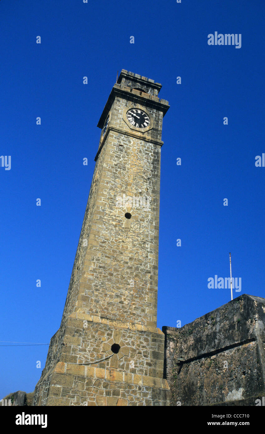Old clock tower, Fort of Galle , Sri Lanka Stock Photo - Alamy