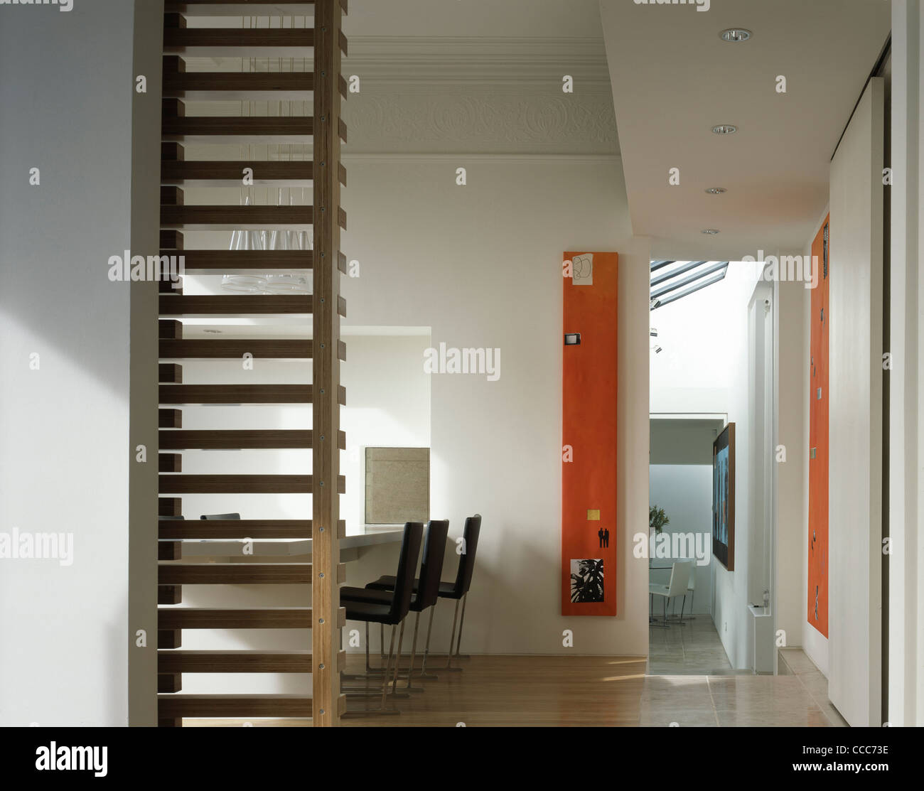 private house extension dining room and route to extension from lounge ...