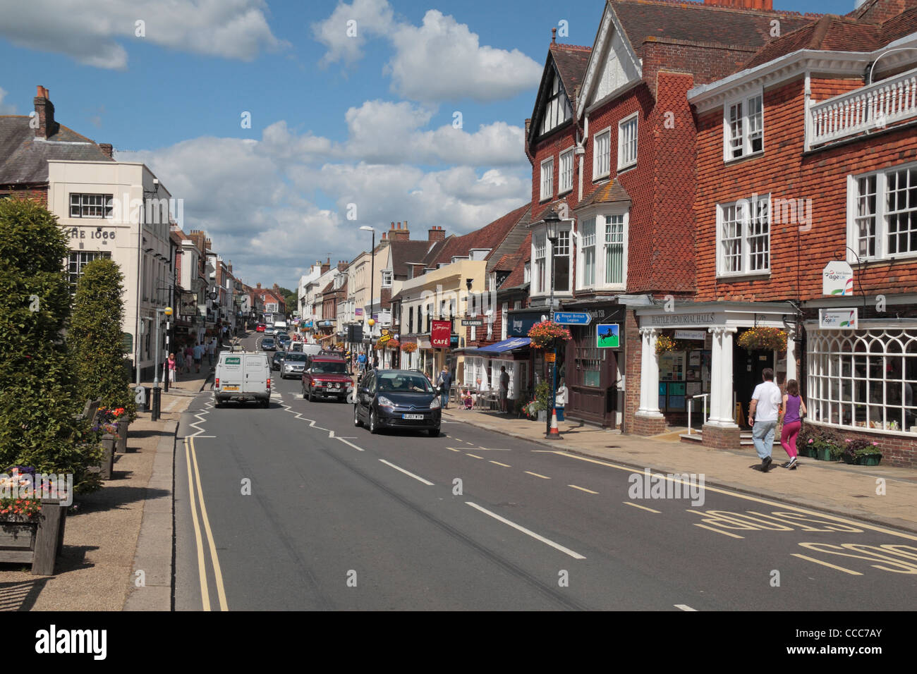 General view north of Battle town centre, (site of the Battle of ...