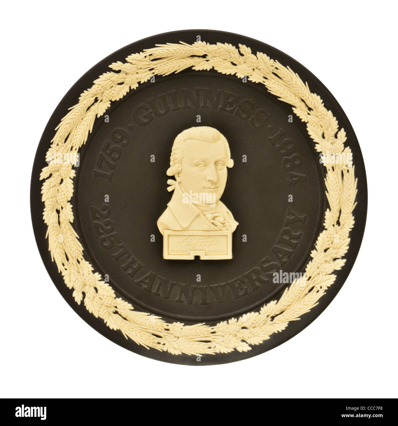 1984 Limited Edition Wedgwood black Jasperware plate commemorating the ...