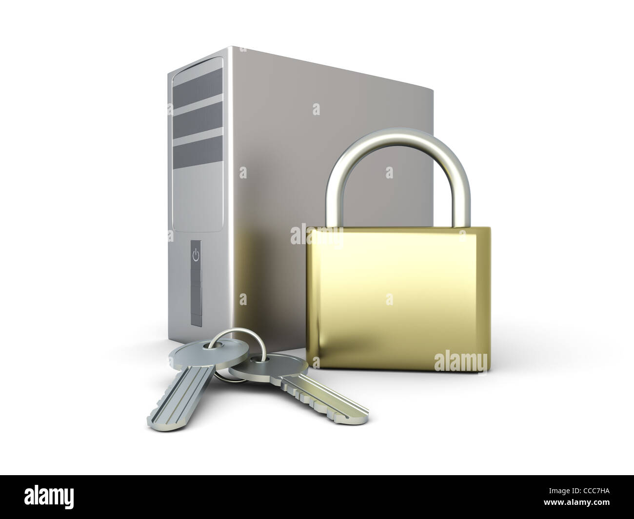A secure Desktop PC Stock Photo - Alamy