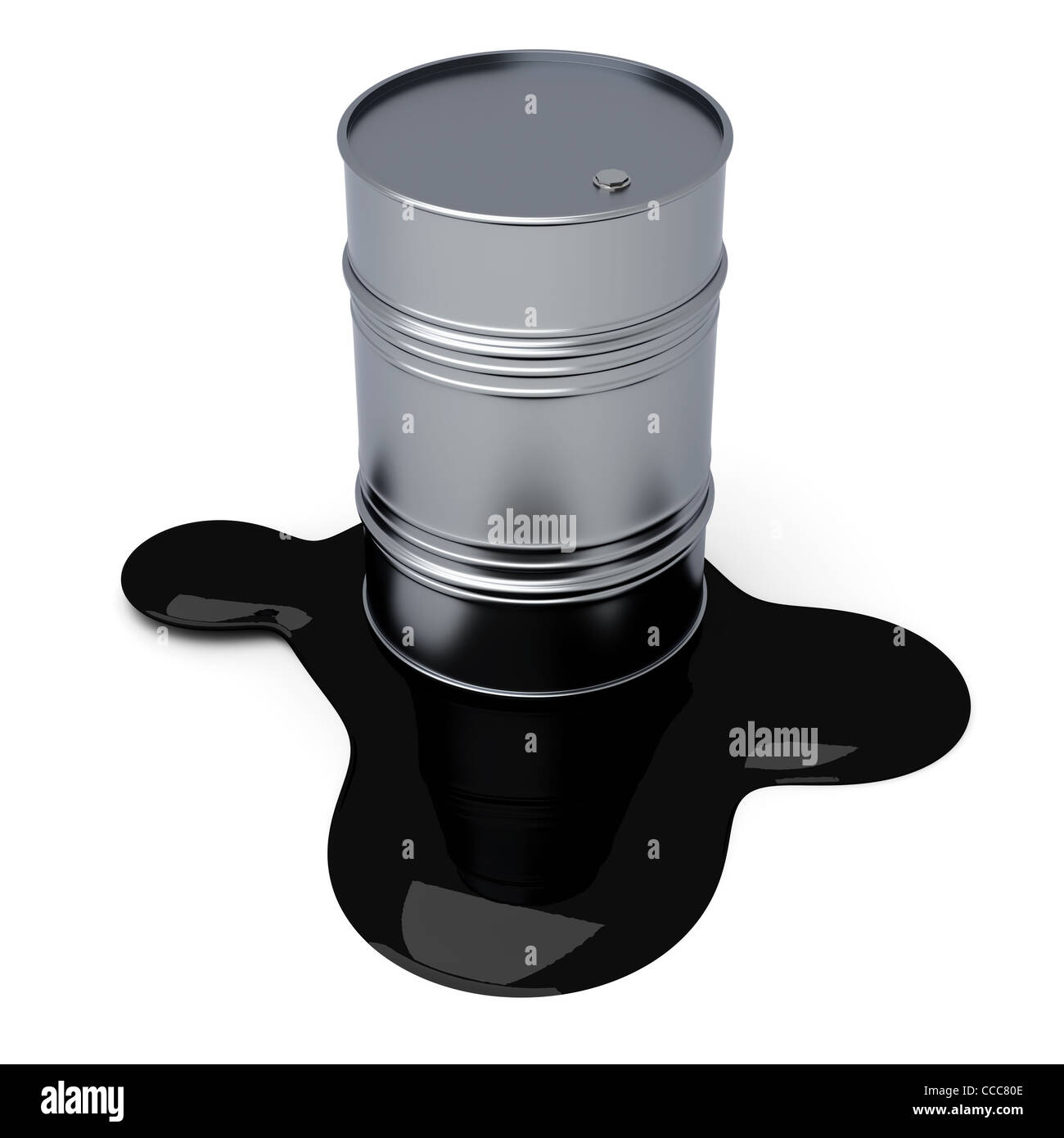 A leaking oil barrel Stock Photo - Alamy