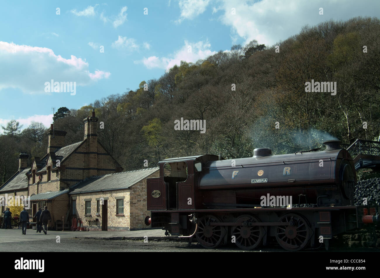 Steam engine locomotive, cumbria Stock Photo - Alamy