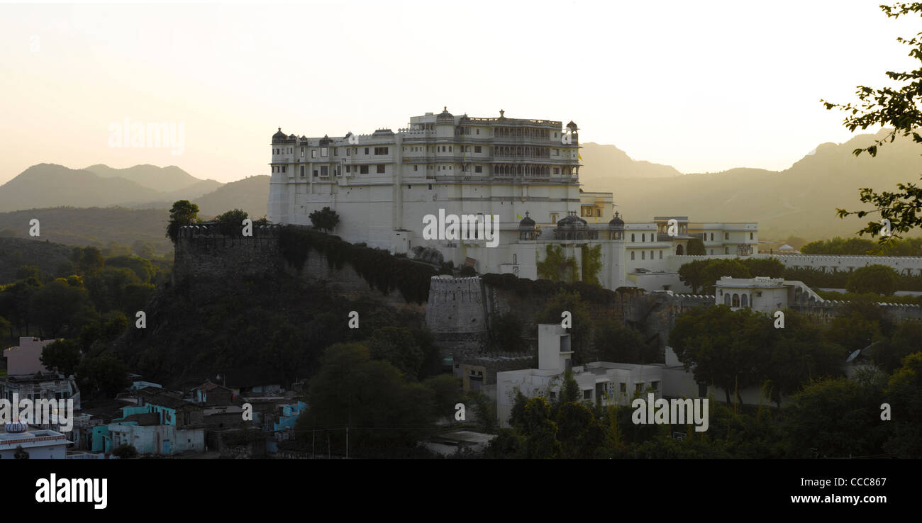 Nestled In The Aravali Hills, The 18Th Century Devi Garh Palace In The ...
