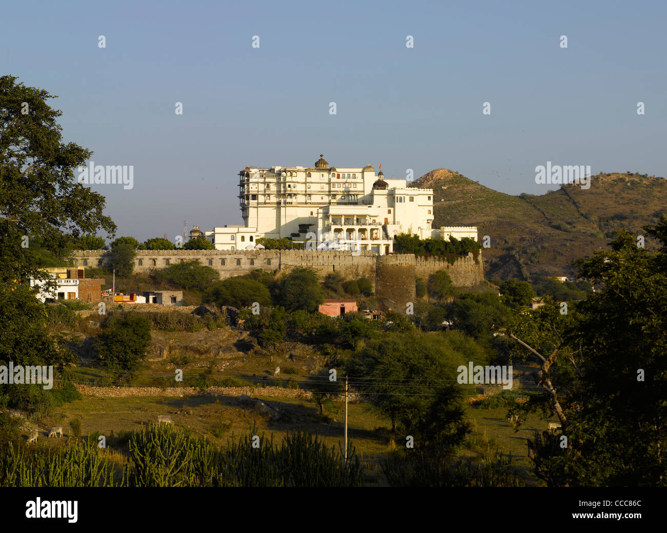 Nestled In The Aravali Hills, The 18Th Century Devi Garh Palace In The ...