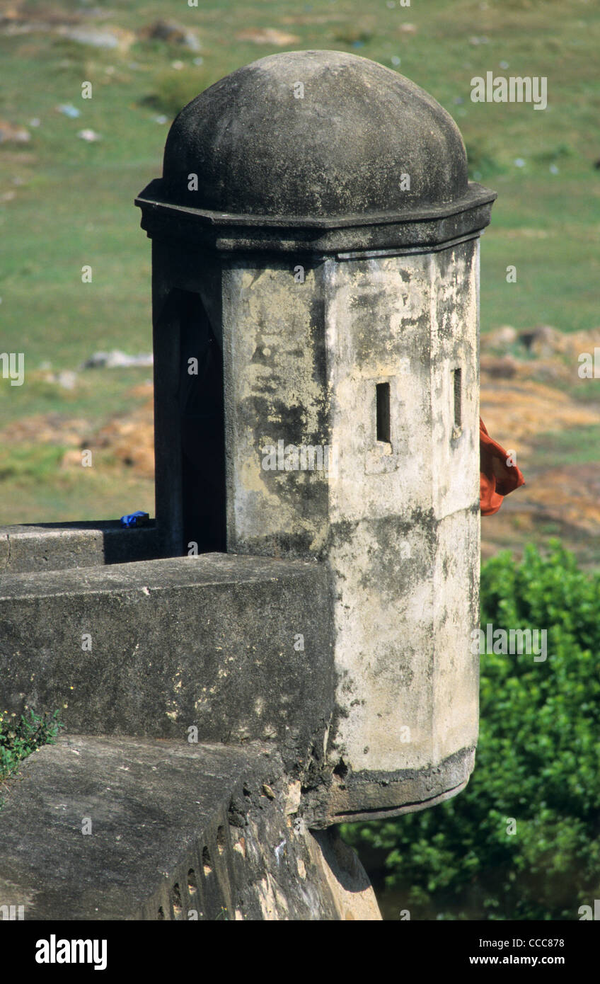 Defense turret, Old Fort, Galle , Sri Lanka Stock Photo - Alamy