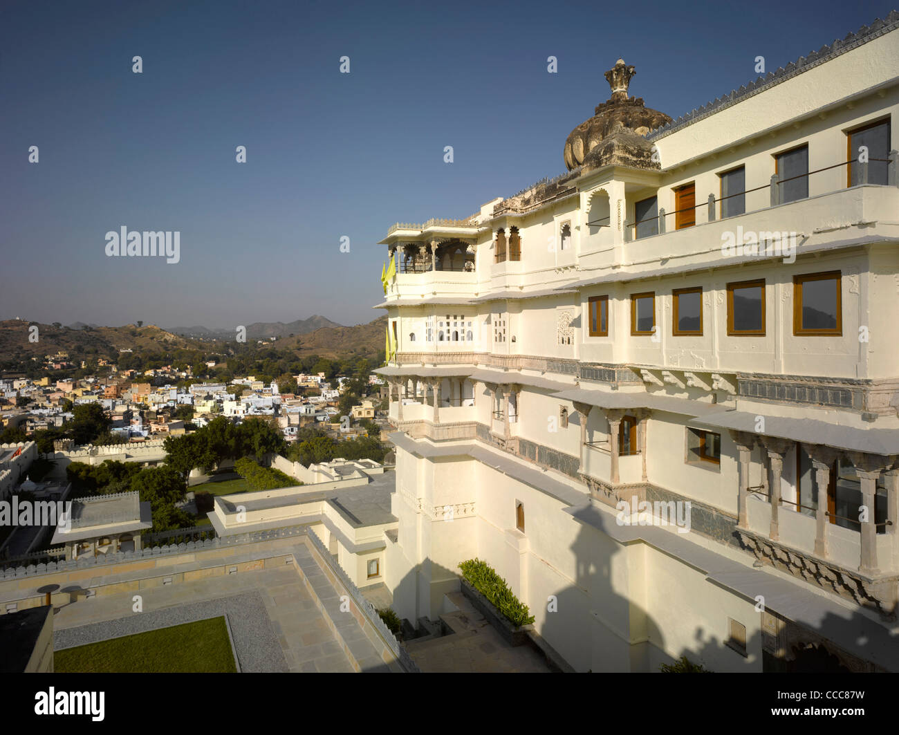 Nestled In The Aravali Hills, The 18Th Century Devi Garh Palace In The ...