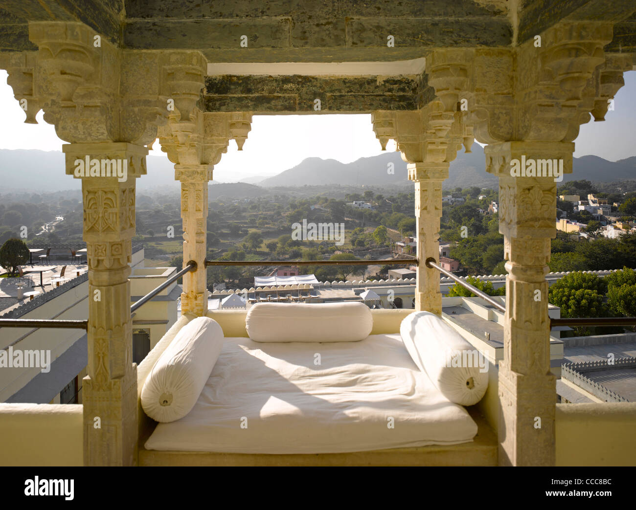 Nestled In The Aravali Hills, The 18Th Century Devi Garh Palace In The ...