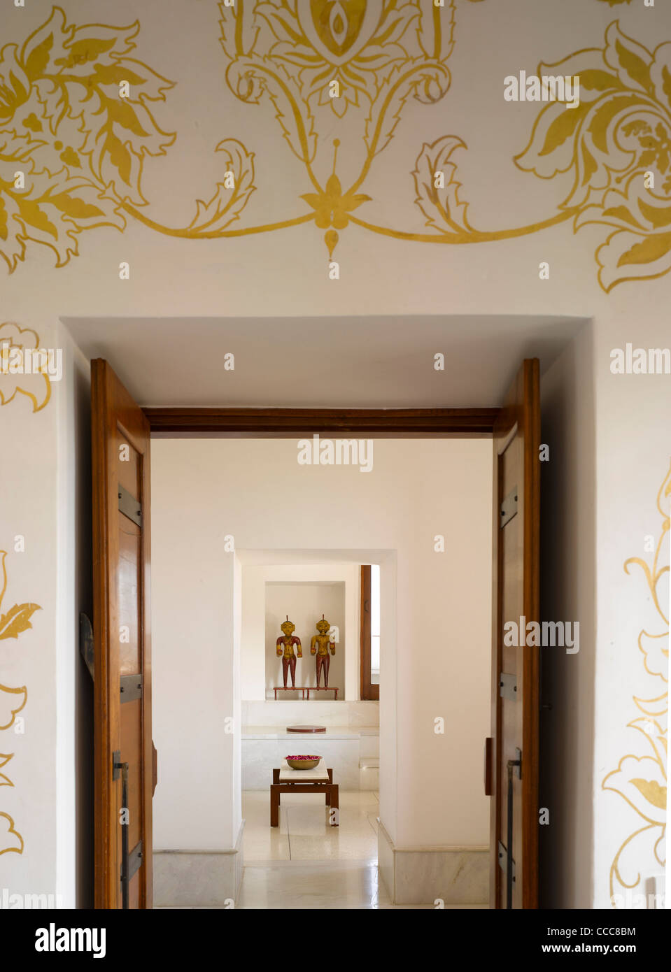 Nestled In The Aravali Hills, The 18Th Century Devi Garh Palace In The ...