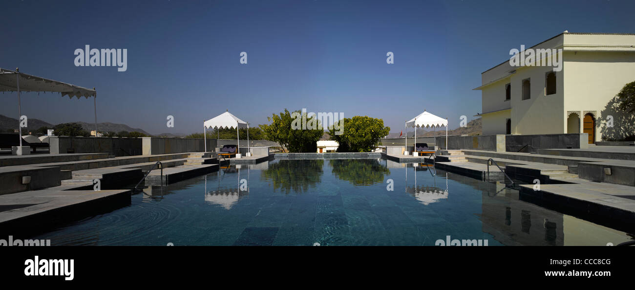 Nestled In The Aravali Hills, The 18Th Century Devi Garh Palace In The ...