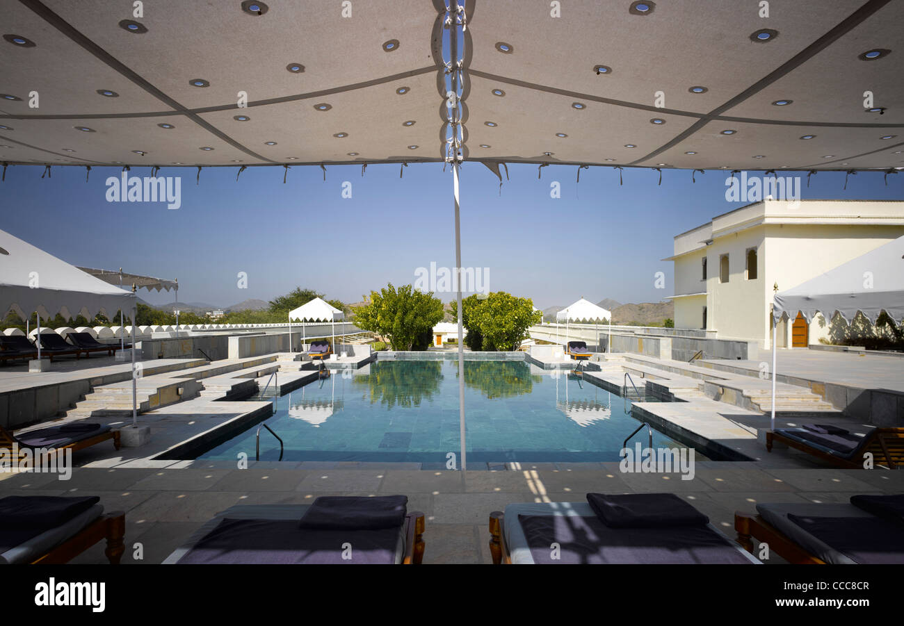 Nestled In The Aravali Hills, The 18Th Century Devi Garh Palace In The ...