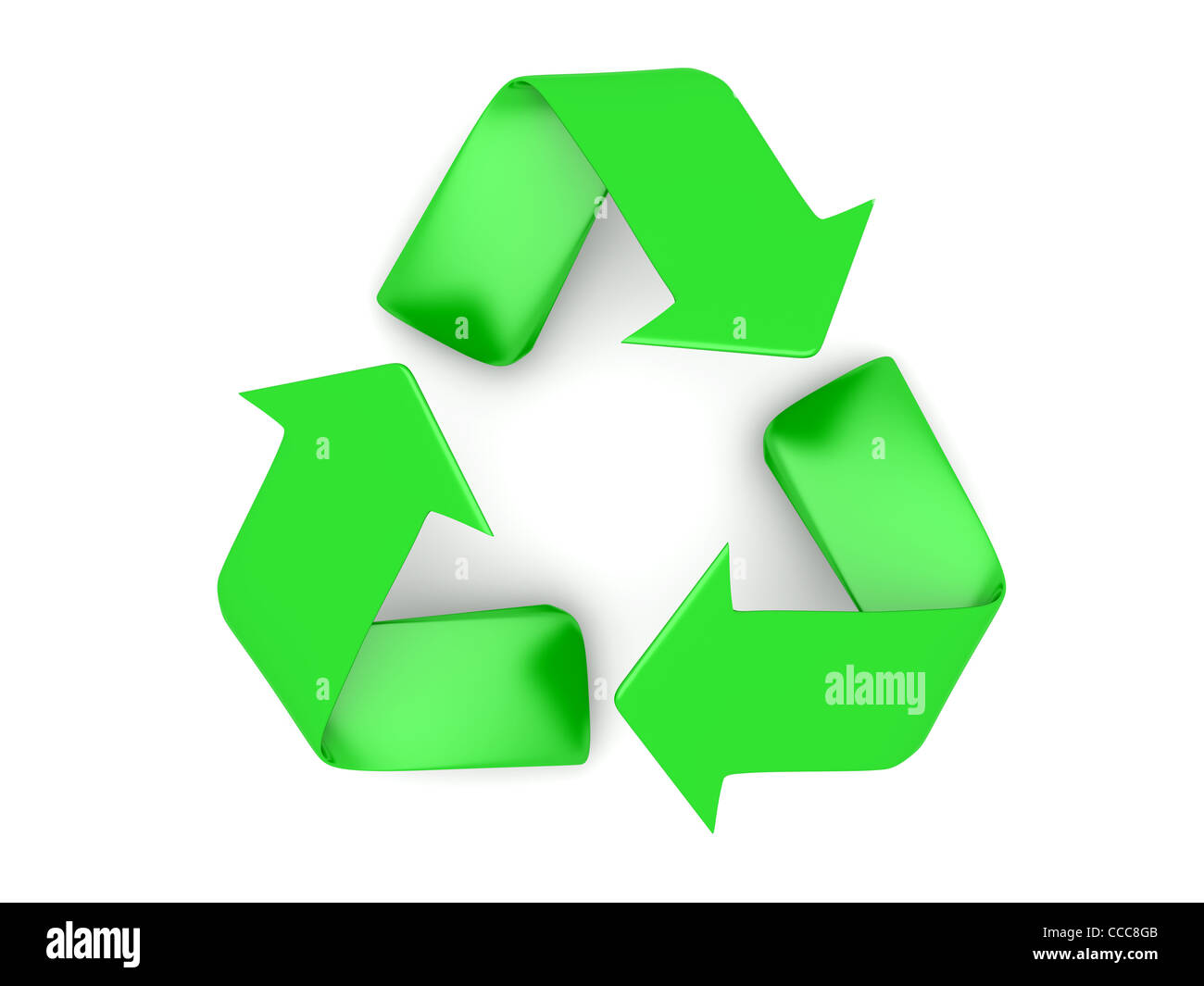 Recycling symbol on background Cut Out Stock Images & Pictures - Alamy