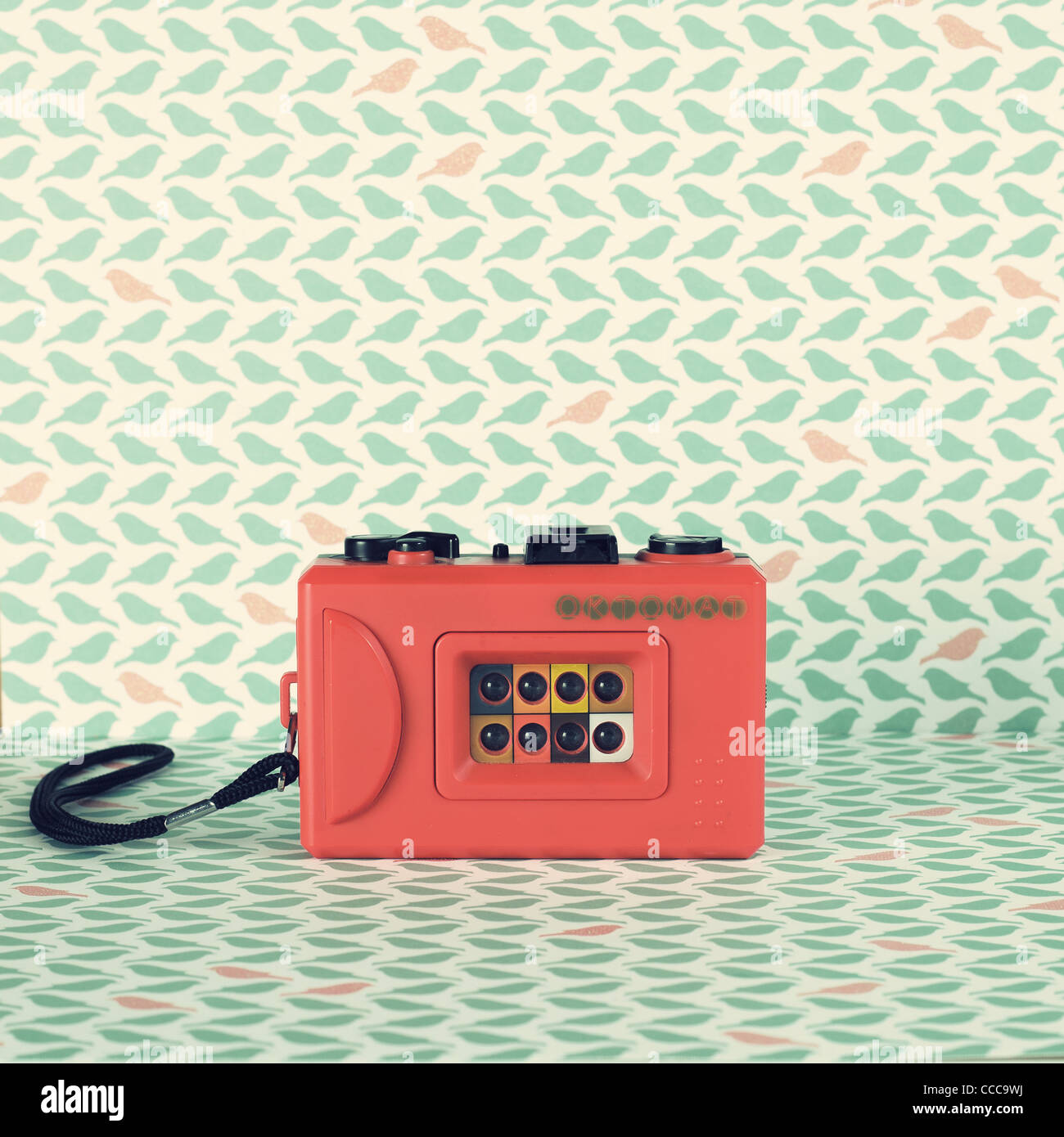 Red Multilens Camera Stock Photo - Alamy